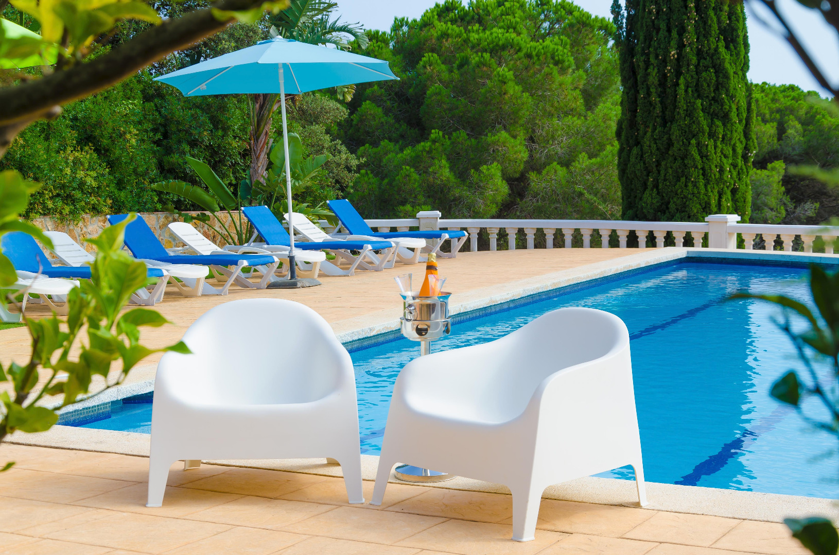 Villa Arethusa has terraces all around which provides a splendid view ...