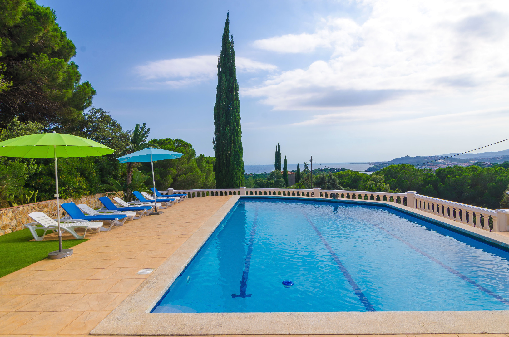 Villa Arethusa has terraces all around which provides a splendid view ...