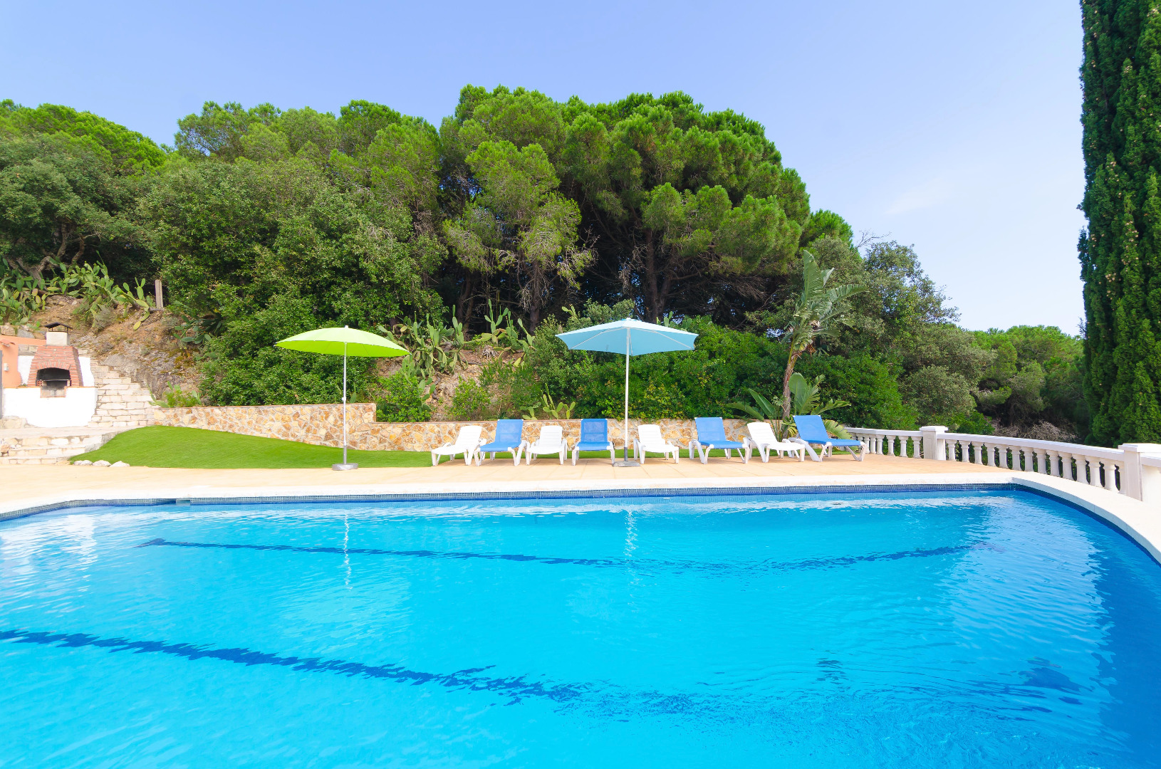 Villa Arethusa has terraces all around which provides a splendid view ...